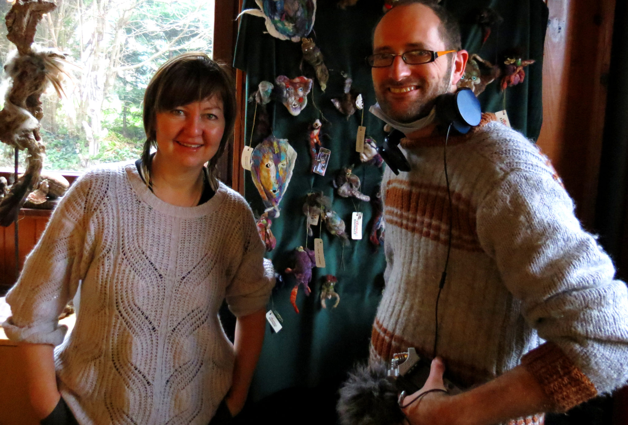 Avec la sculptrice Alexandra Gerber et Charles Lehrer (graveur sur ...
